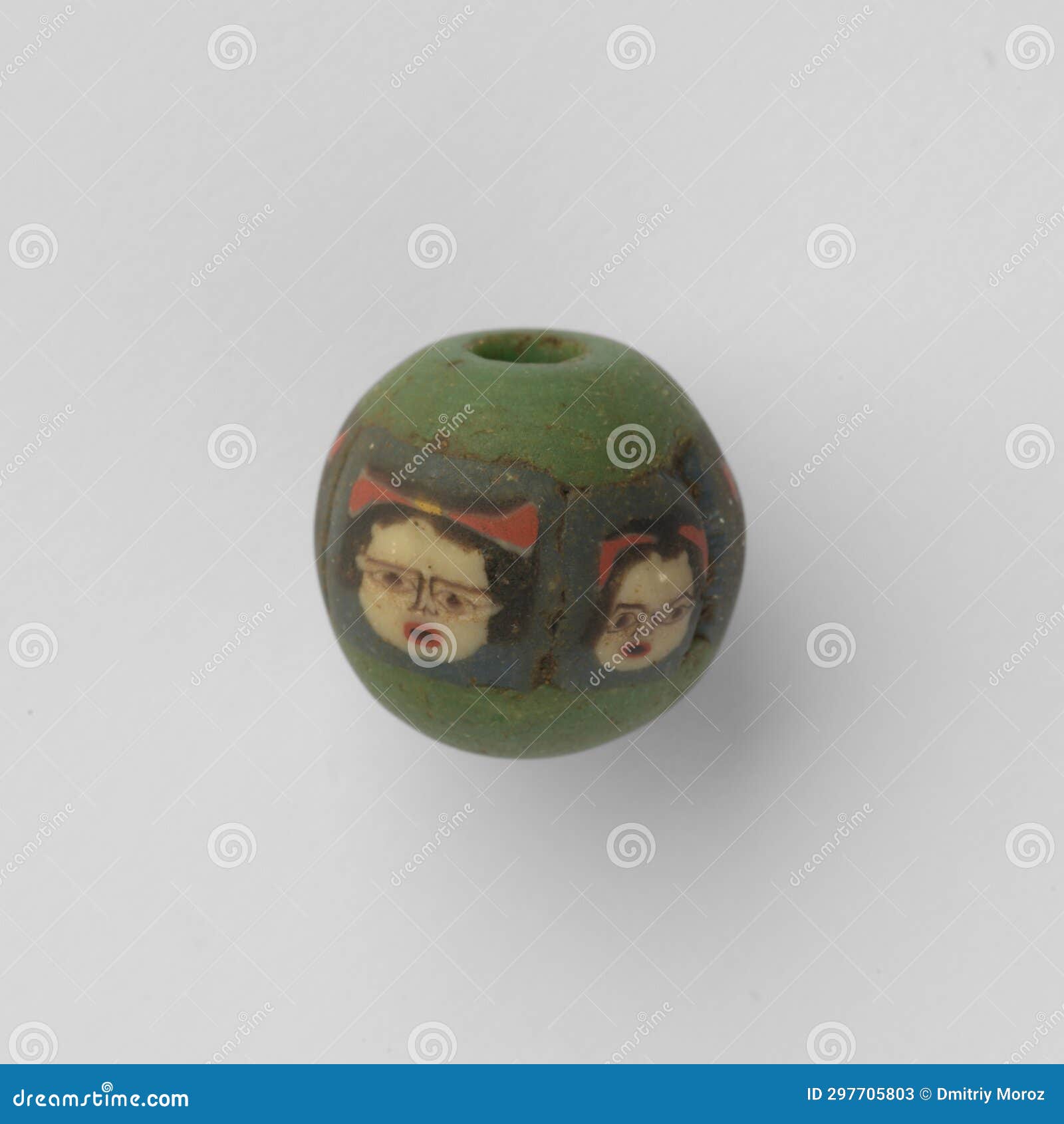 Ancient Roman Bead with Faces Stock Image - Image of band, colorful ...