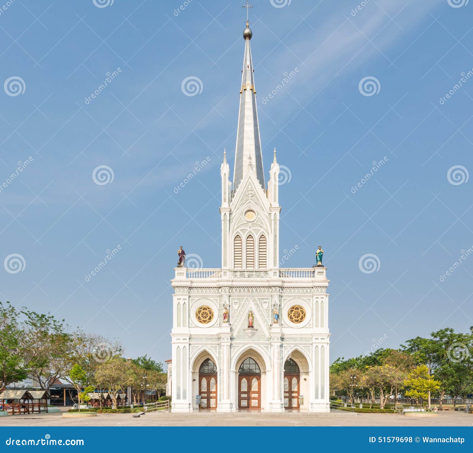 Ancient Roman Catholic Cathedral Stock Photo - Image of architecture ...