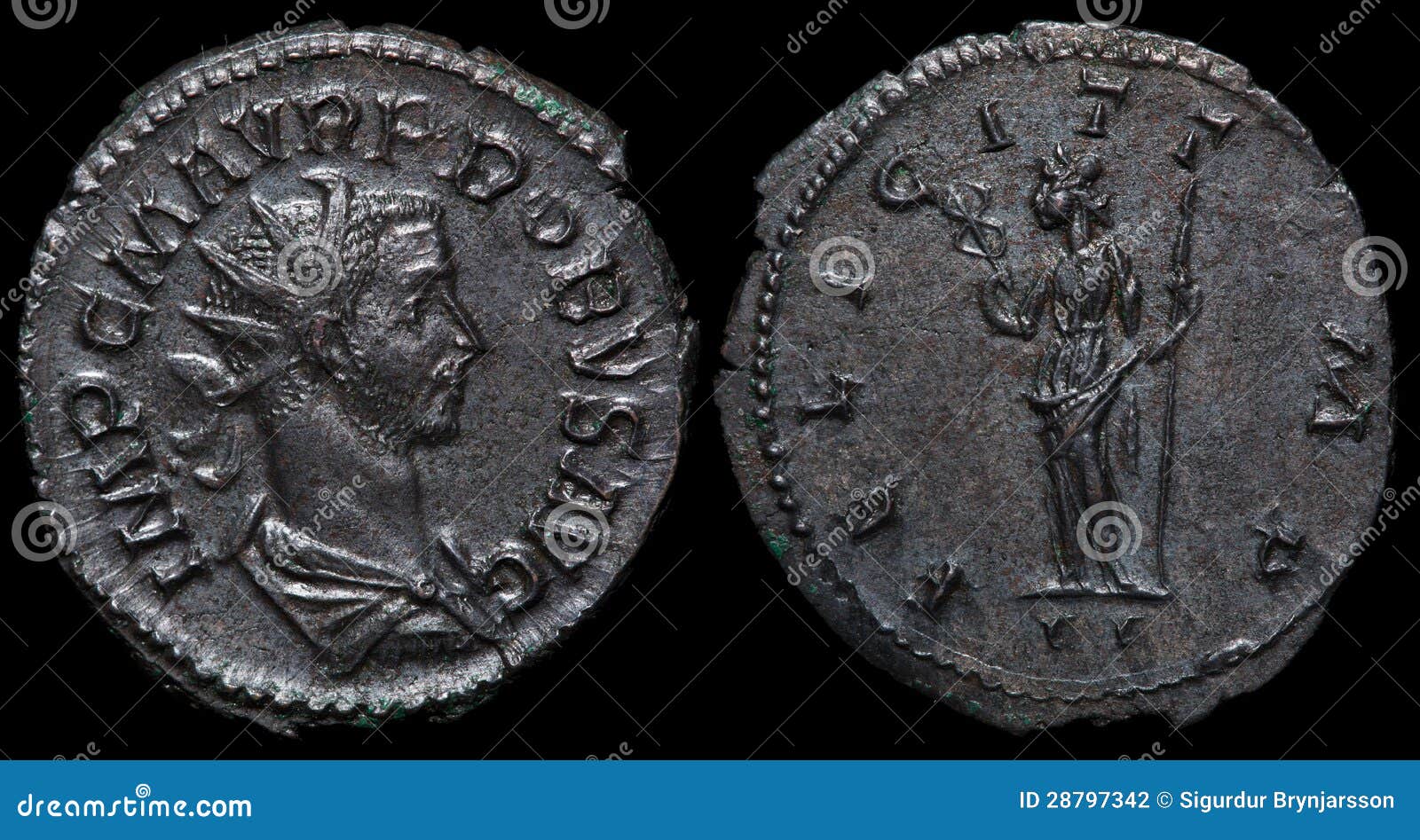 Ancient roman coin. stock photo. Image of empire, felicit - 28797342