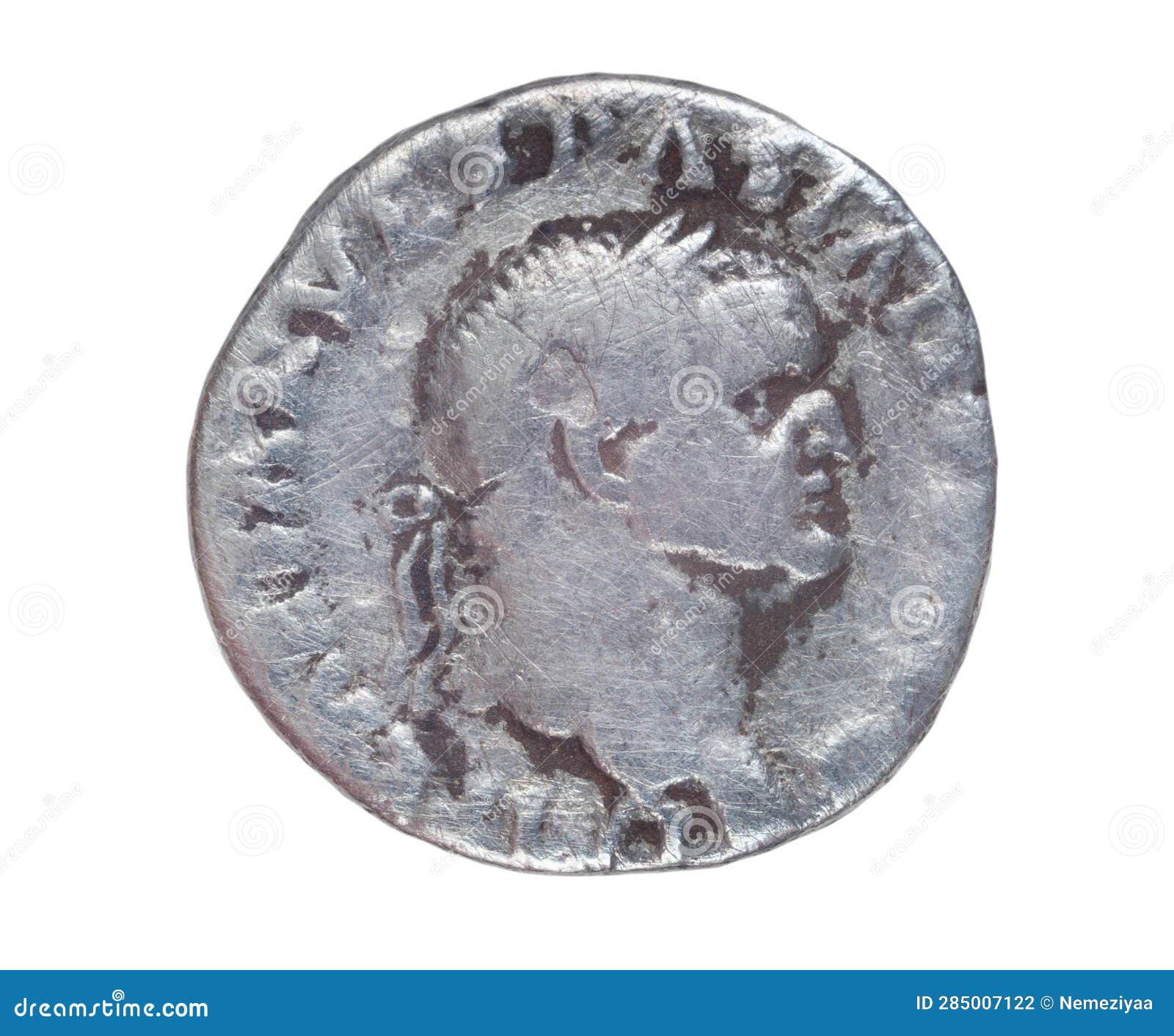Ancient Roman Coin Denarius Stock Photo - Image of coinage, antique ...