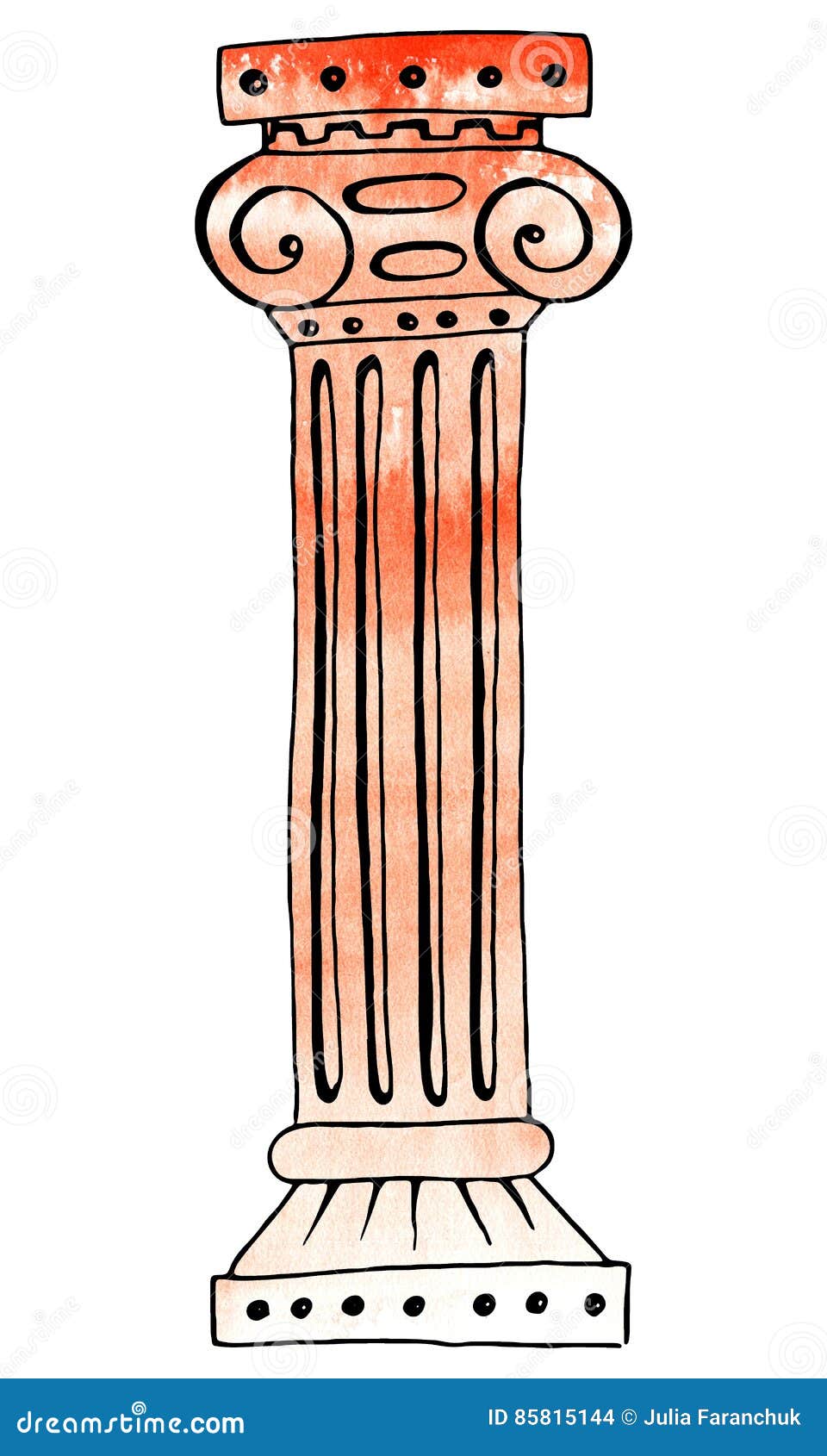 Roman Column Royalty-Free Cartoon | CartoonDealer.com #23881466