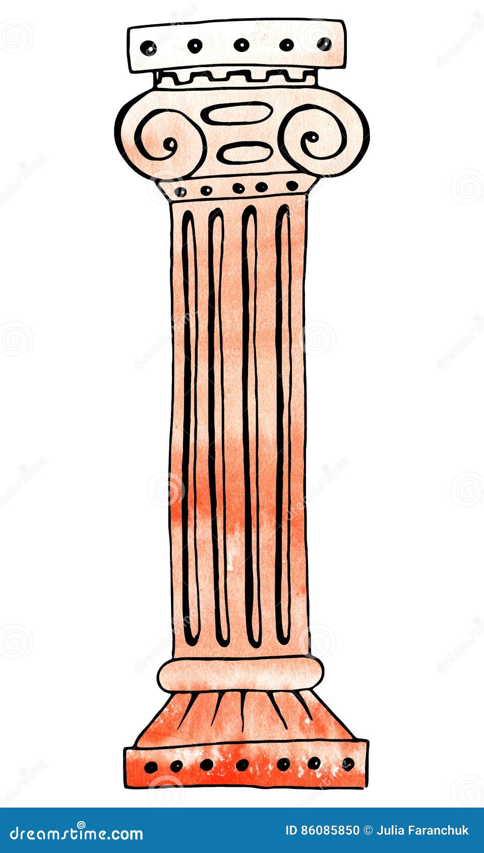 Roman Column Royalty-Free Cartoon | CartoonDealer.com #23881466