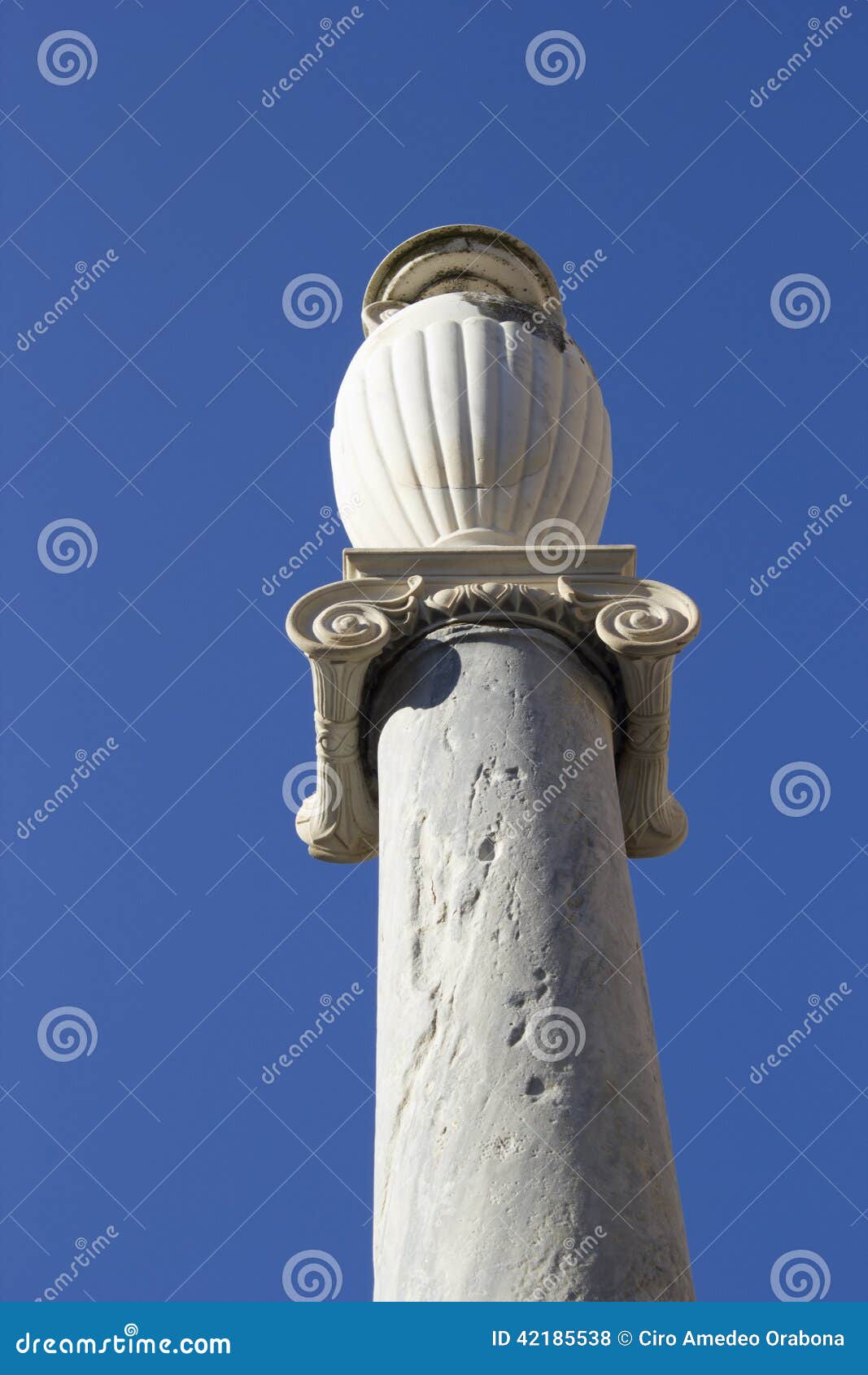 Ancient roman column stock photo. Image of harbor, vacation - 42185538