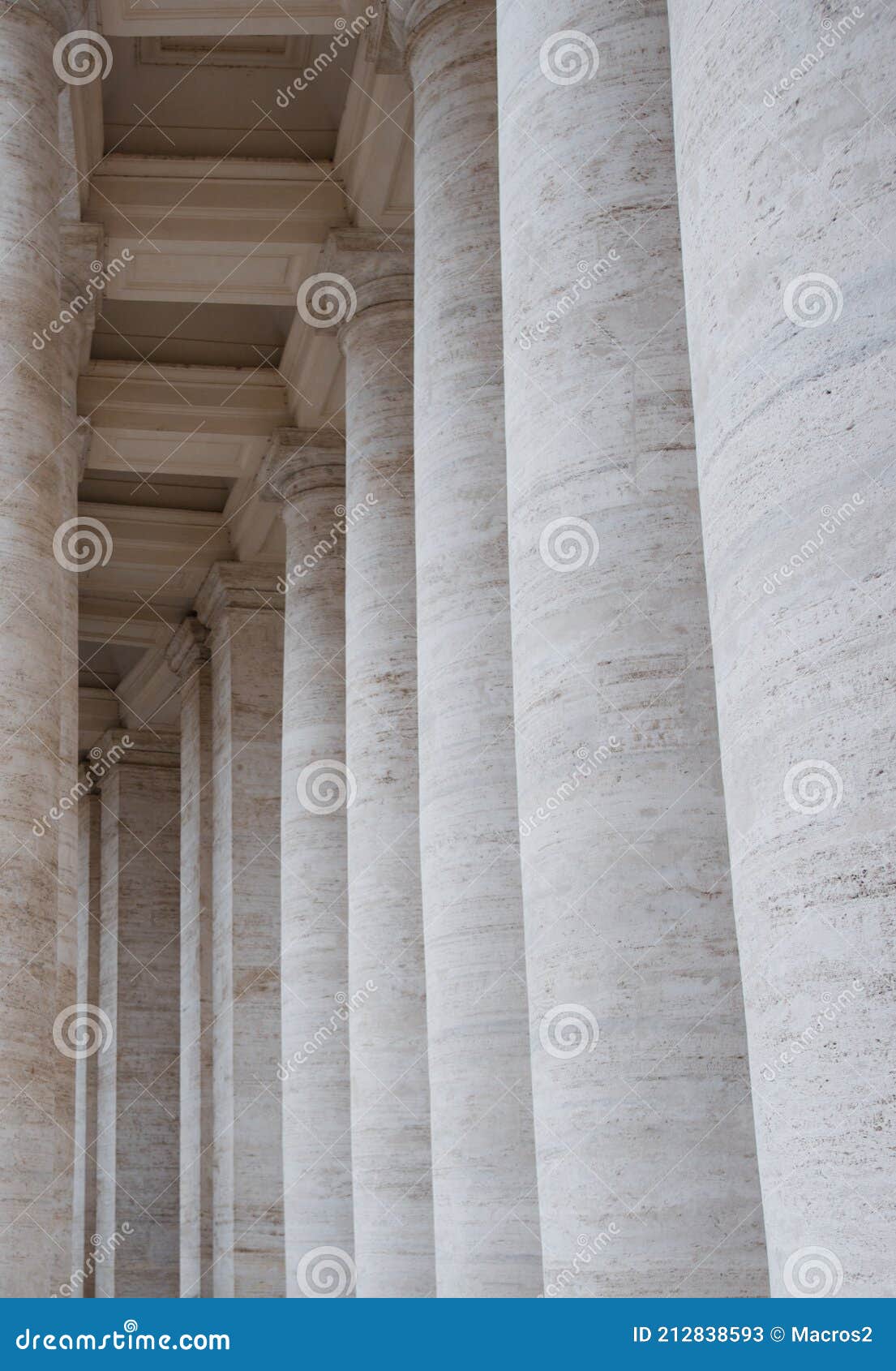 Ancient Roman Columns of Ancient Rome on the Territory of the Vatican ...