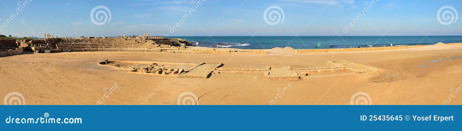 Roman Hippodrome In Caesarea Maritima Stock Photography | CartoonDealer ...