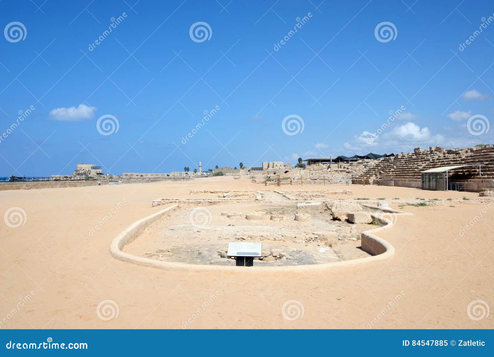 Hippodrome In Caesarea Maritima National Park Royalty-Free Stock ...