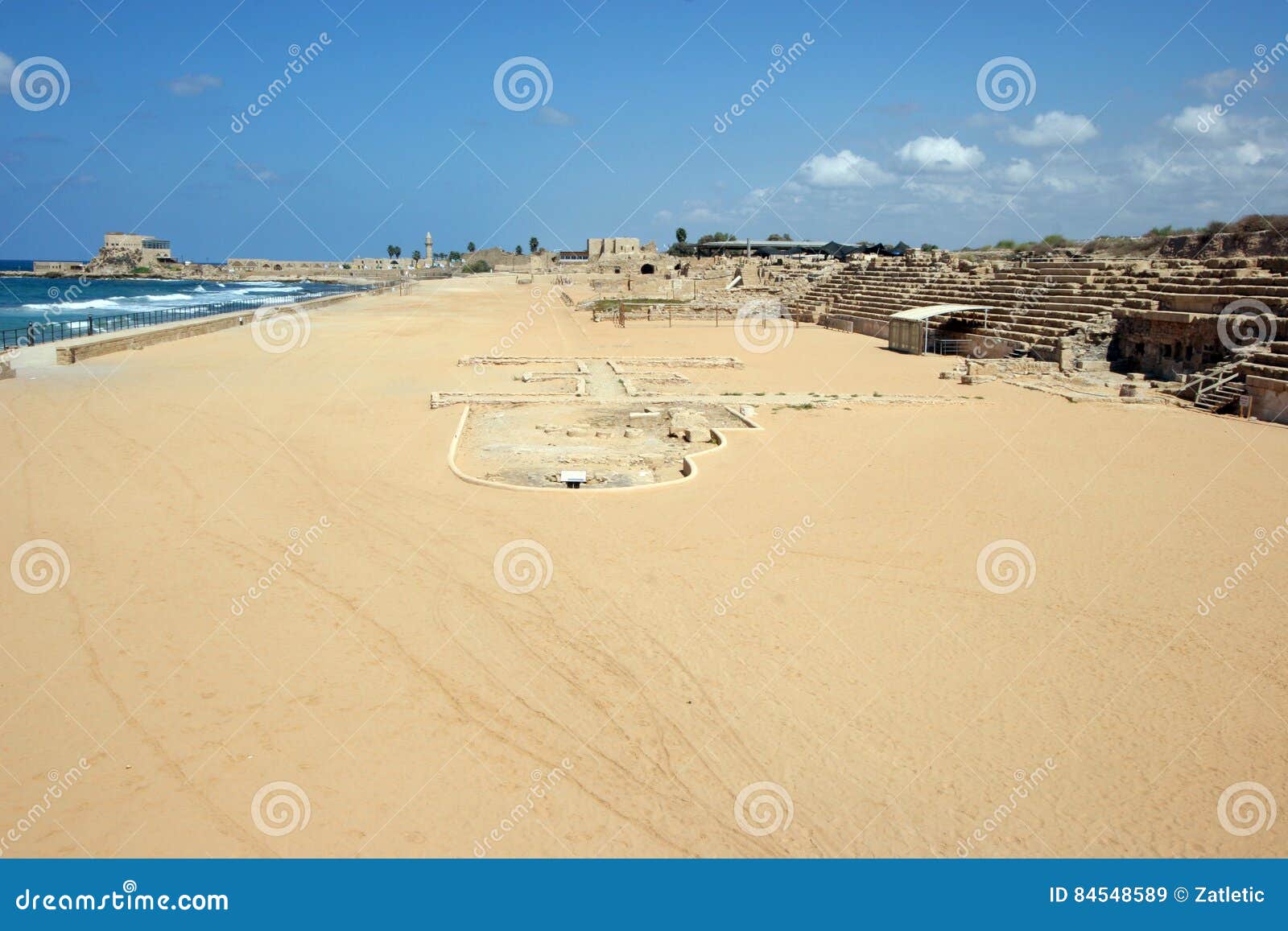 Roman Hippodrome In Caesarea Maritima Stock Photography | CartoonDealer ...
