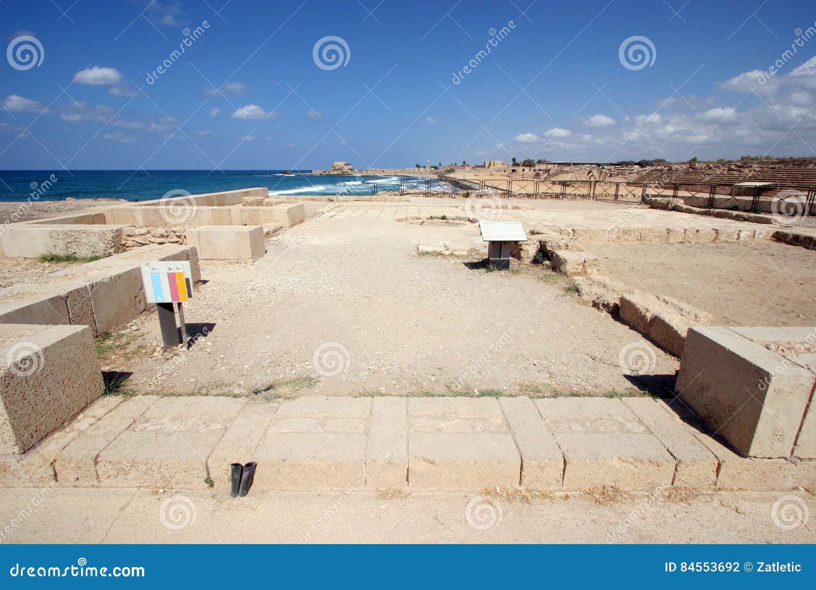 Hippodrome In Caesarea Maritima National Park Royalty-Free Stock ...