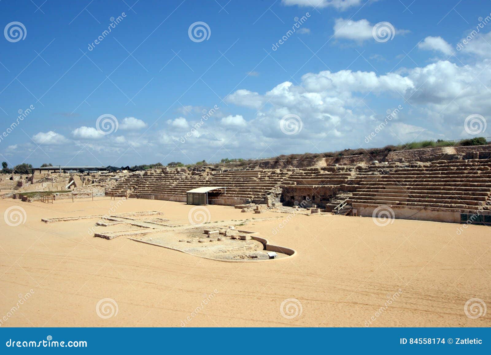Roman Hippodrome In Caesarea Maritima Stock Photography | CartoonDealer ...