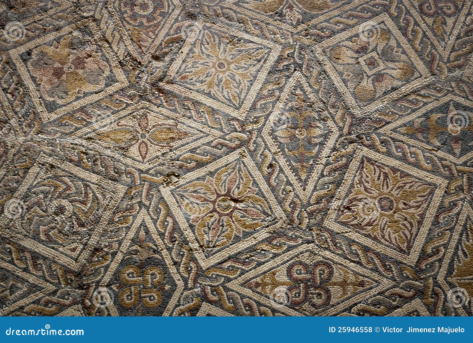 Ancient roman mosaic floor stock photo. Image of roman - 25946558