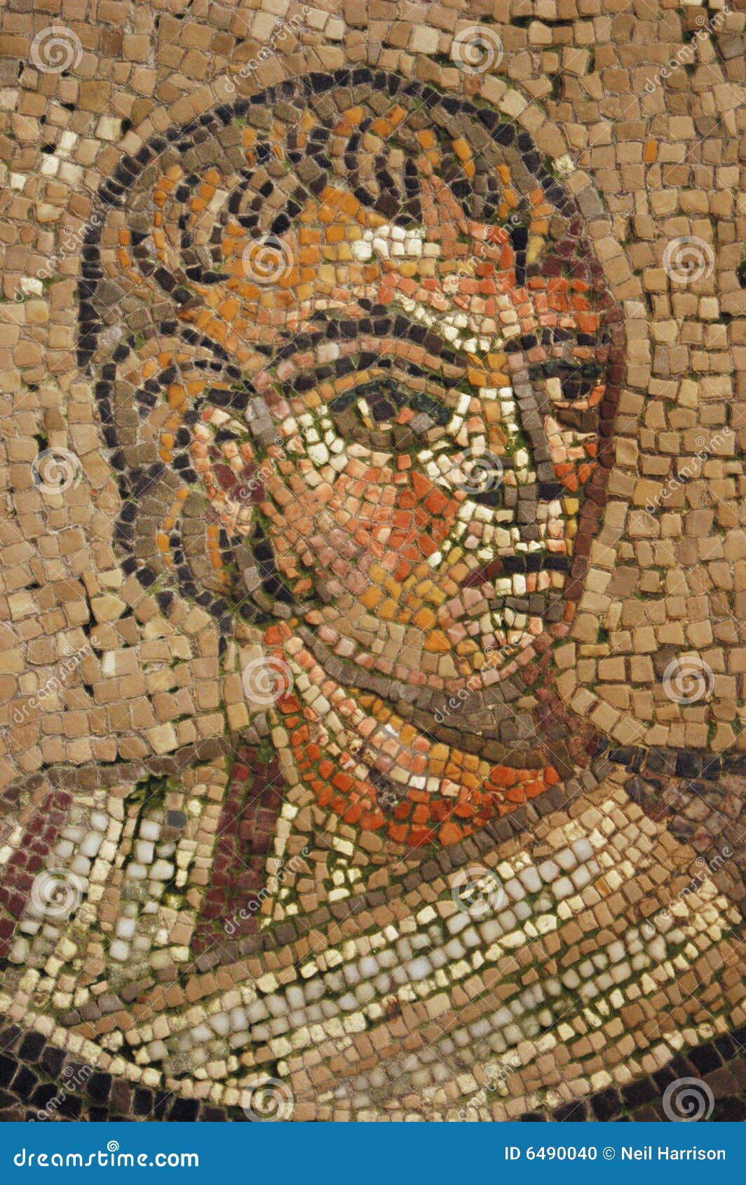 Ancient Roman Mosaic Of Rich Patron Stock Photography | CartoonDealer ...