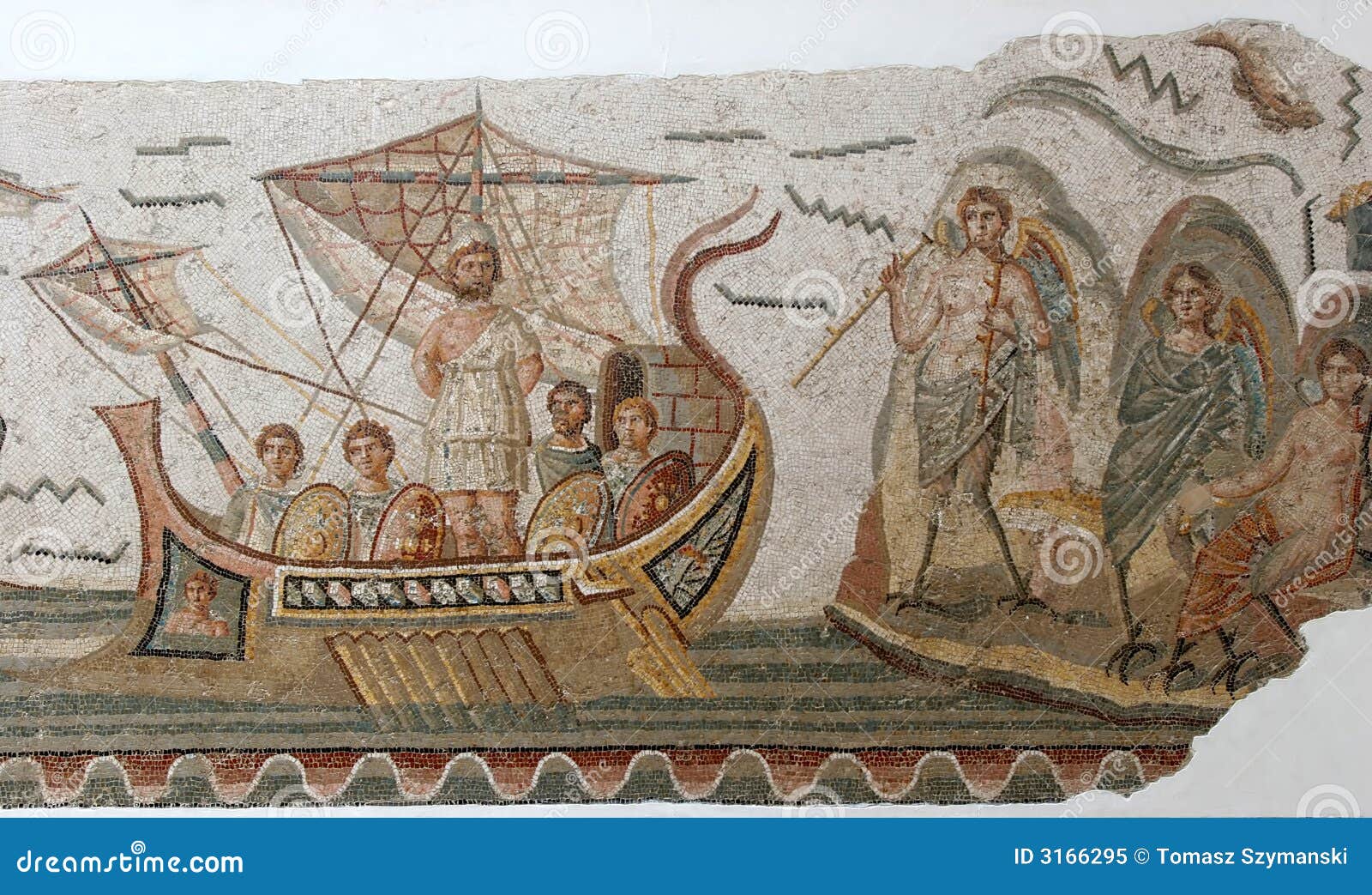Ancient Roman mosaic tiles editorial image. Image of arabic - 3166295