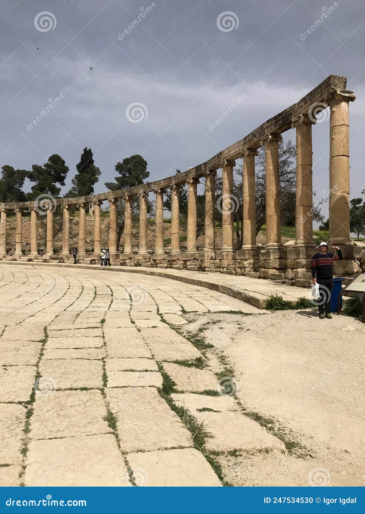 Roman Colonnade And Byblos Citadel, Crusader Castle, Jbeil, Lebanon ...