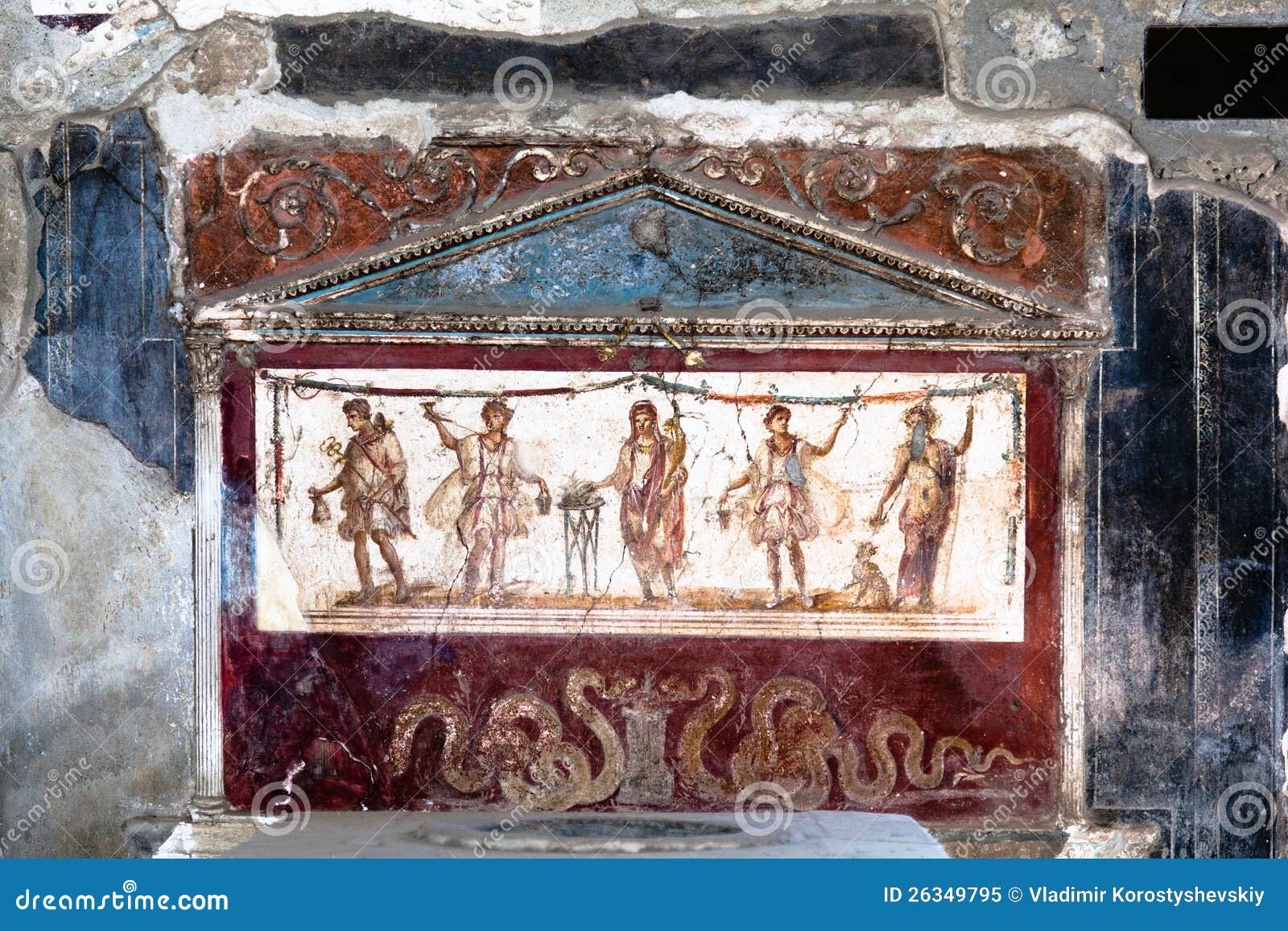 Ancient roman painting stock image. Image of paganism - 26349795