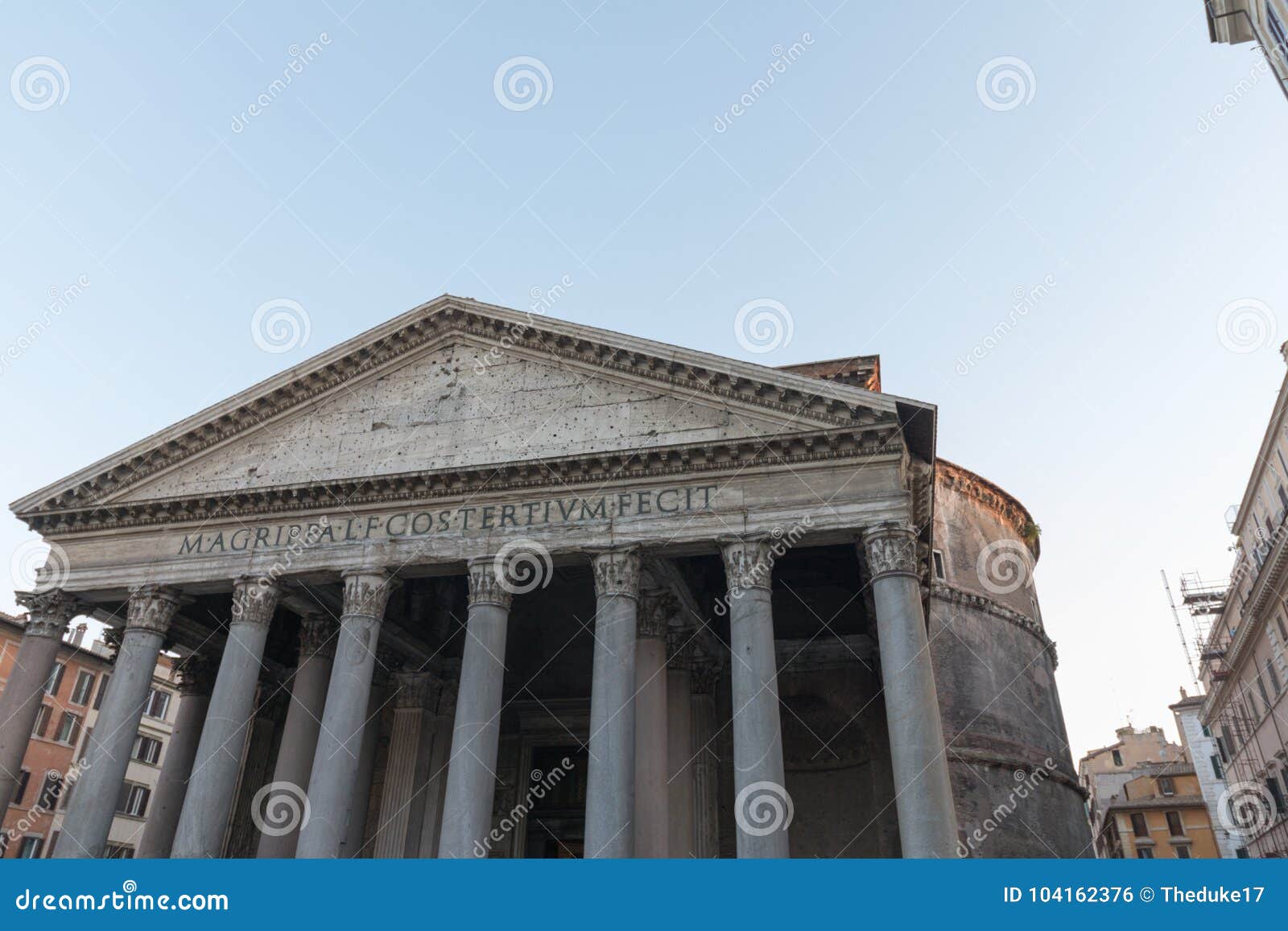 Pantheon in Rome stock photo. Image of archeology, antique - 104162376