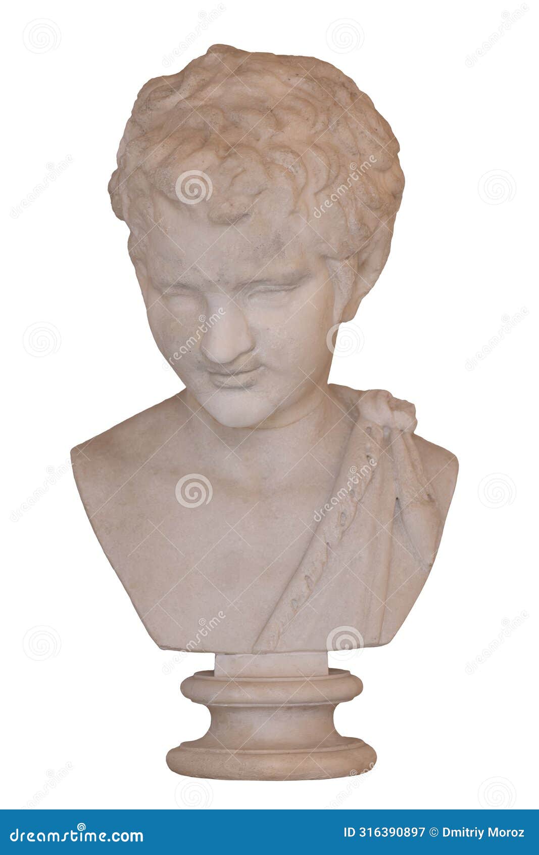Portrait bust of man stock image. Image of classical - 316390897