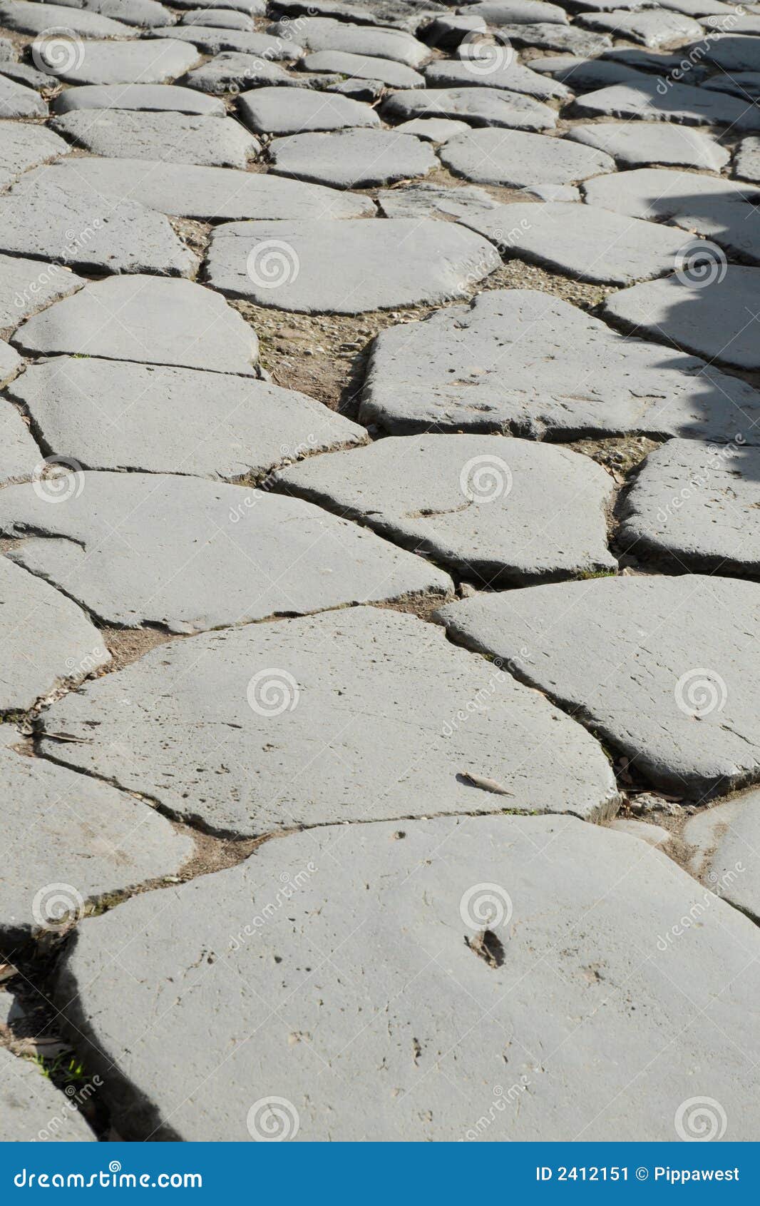 Ancient roman road stock image. Image of rome, flagstone - 2412151
