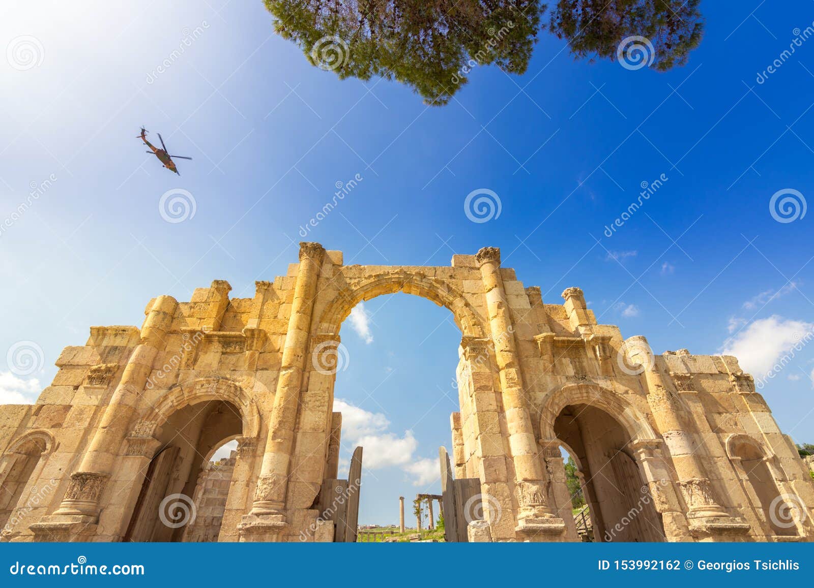 Ancient and Roman Ruins of Jerash Gerasa, Jordan Stock Photo - Image of ...
