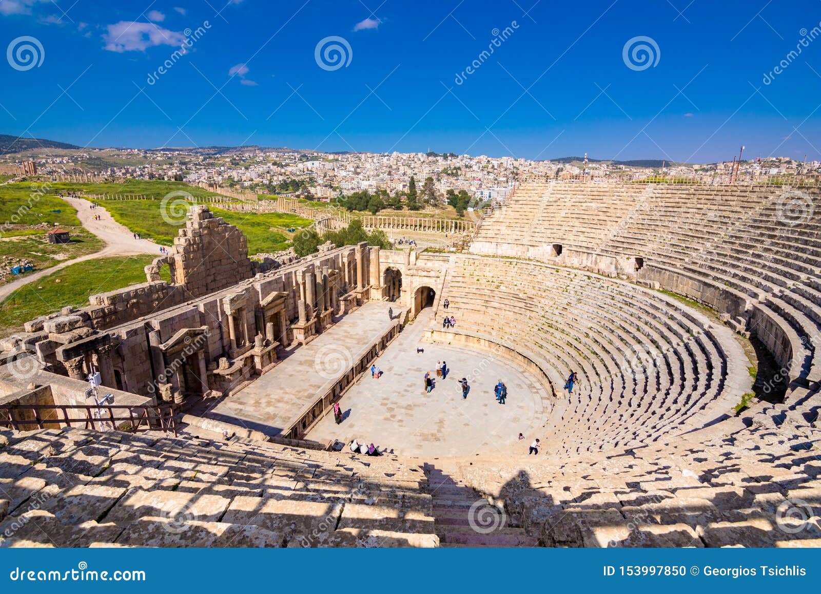 Ancient and Roman Ruins of Jerash Gerasa, Jordan Editorial Image ...