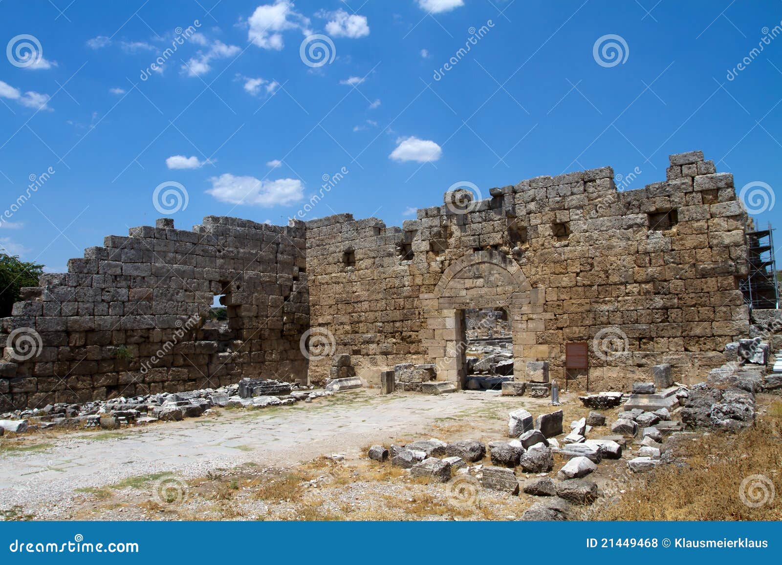 Ancient Roman Site in Perge, Turkey Stock Photo - Image of architecture ...
