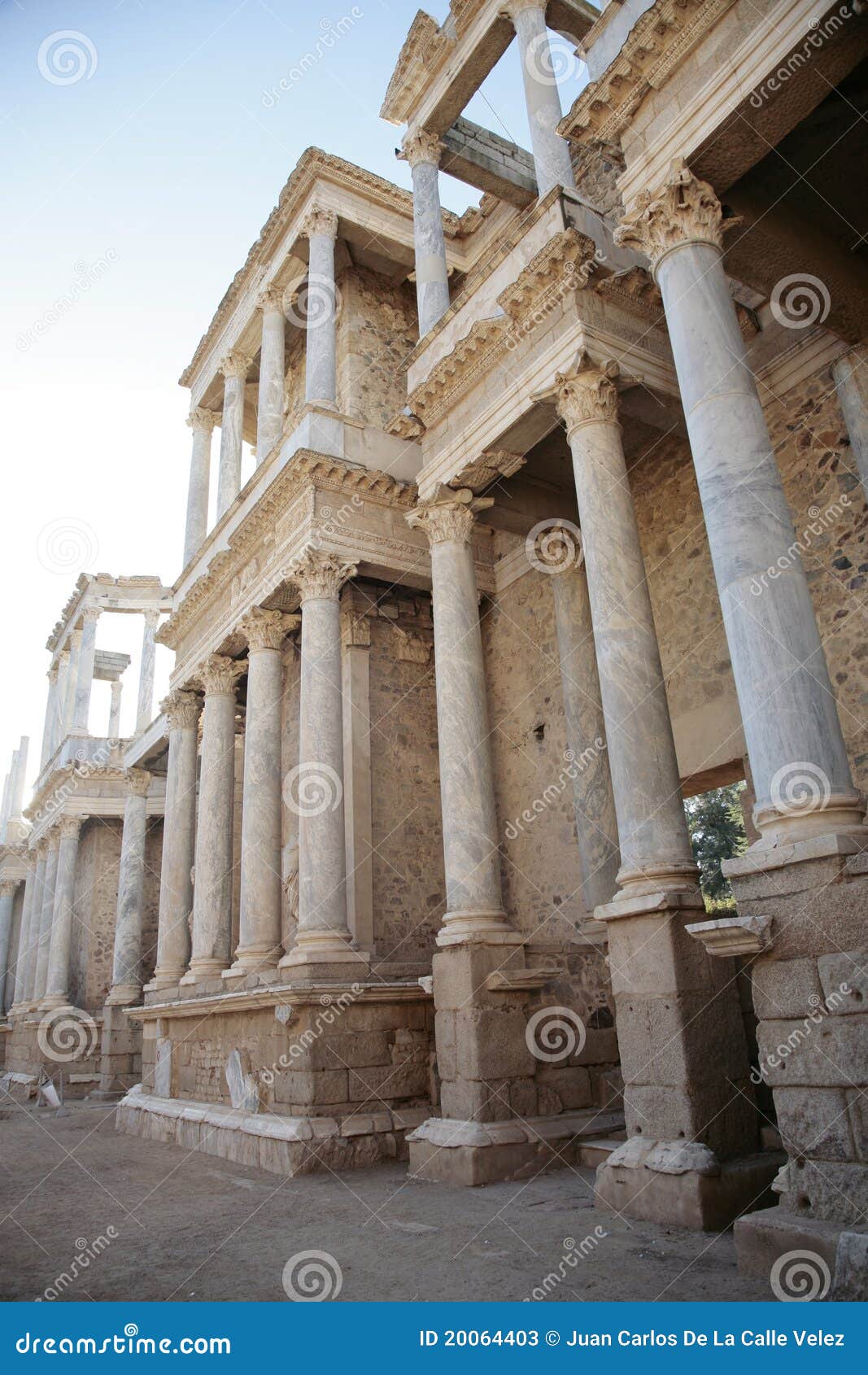 Ancient Roman Theater in Merida (Spain) Stock Image - Image of arts ...