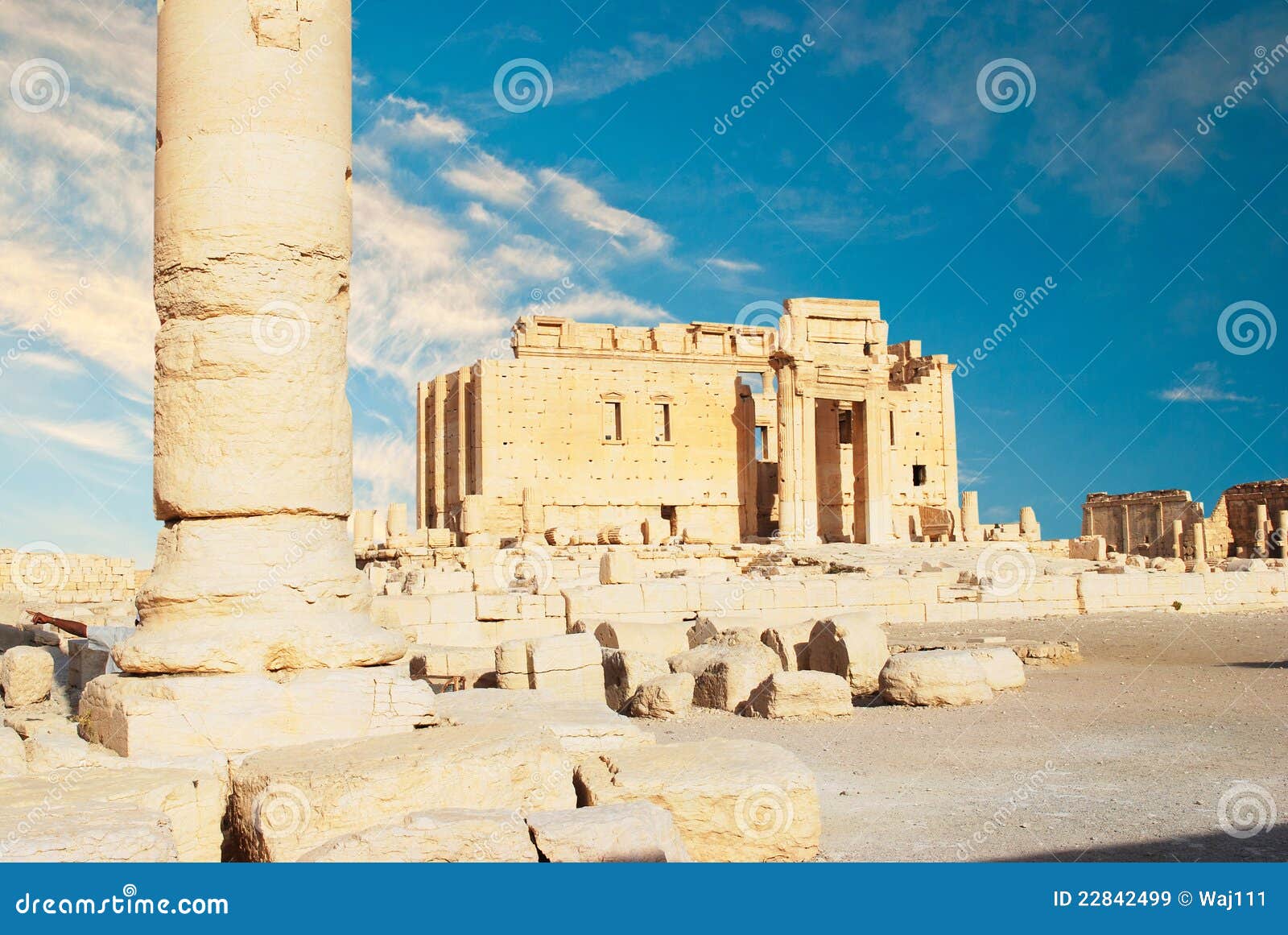 Ancient Roman Time Town in Palmyra, Stock Image - Image of period ...
