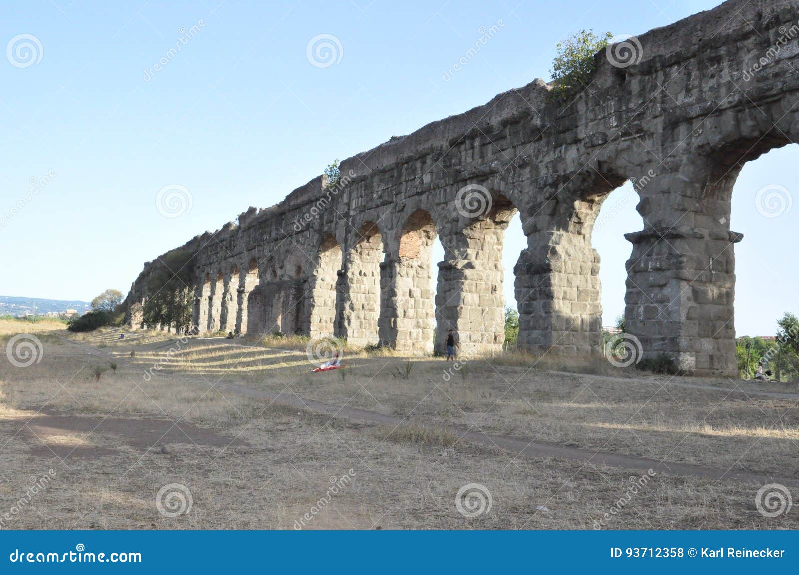 Ancient Roman Viaduct, Rome Stock Photo - Image of abandoned, rome ...