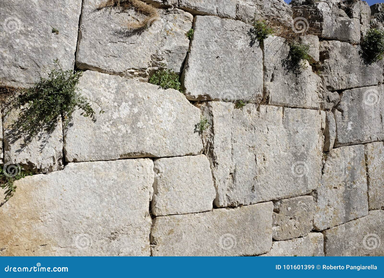 Ancient Roman walls stock image. Image of cultures, people - 101601399