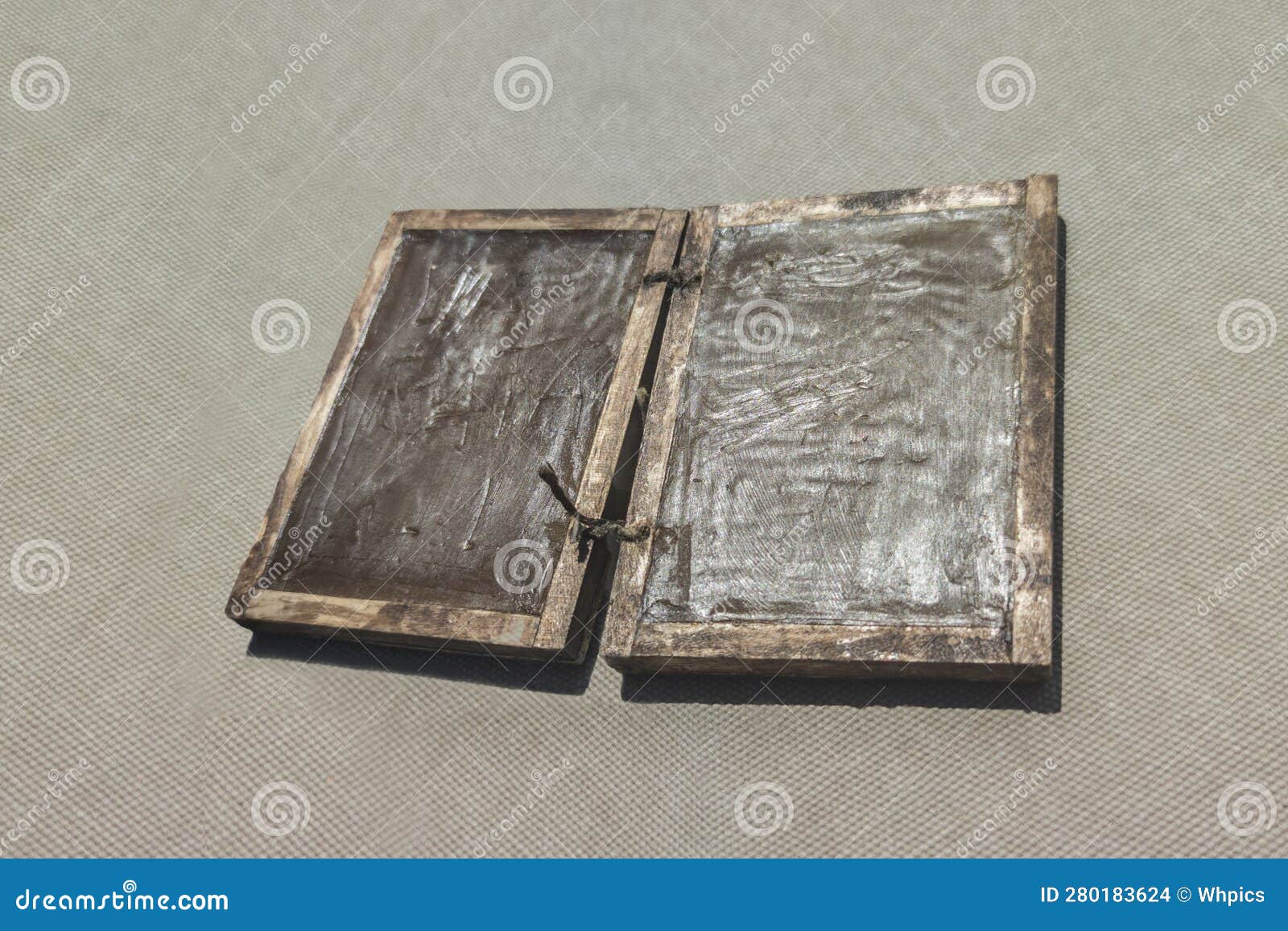Ancient roman wax tablet stock photo. Image of antiquity - 280183624