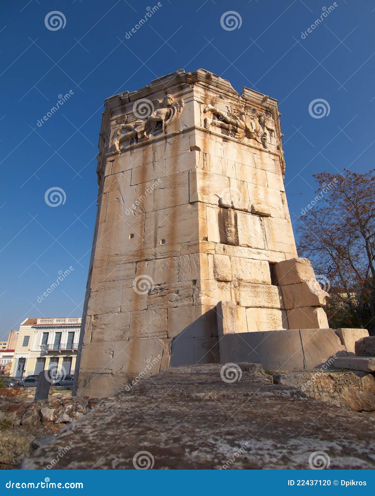 Ancient Roman wind tower stock photo. Image of architecture - 22437120