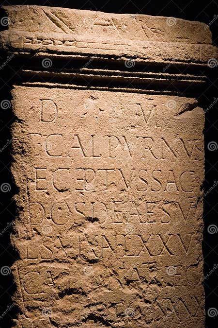 Ancient Roman Writing stock image. Image of rough, chiseled - 1670339