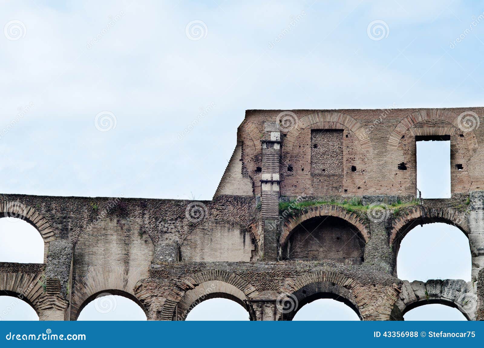 Ancient Romans Arch in Colosseum, Rome, Italy Stock Photo - Image of ...