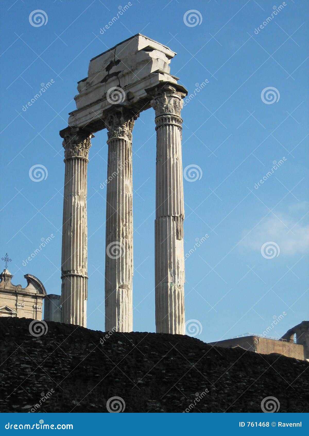 Ancient Rome stock photo. Image of temple, travelling, blue - 761468