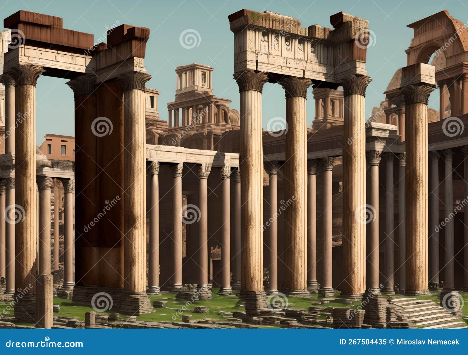 Ancient Rome, Generative AI Illustration Stock Illustration ...