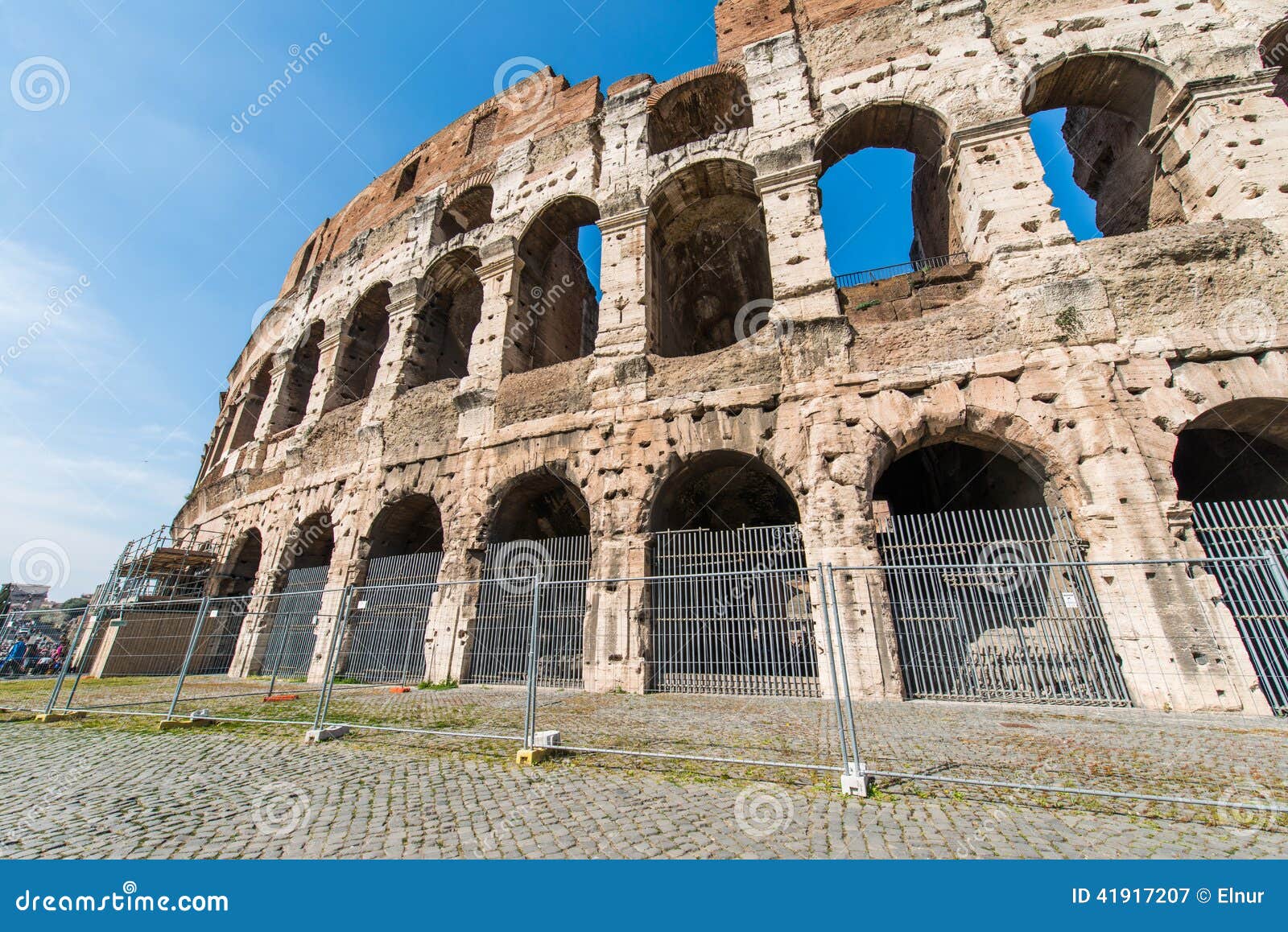 Ancient Rome Ruines on Bright Stock Image - Image of capital, columns ...