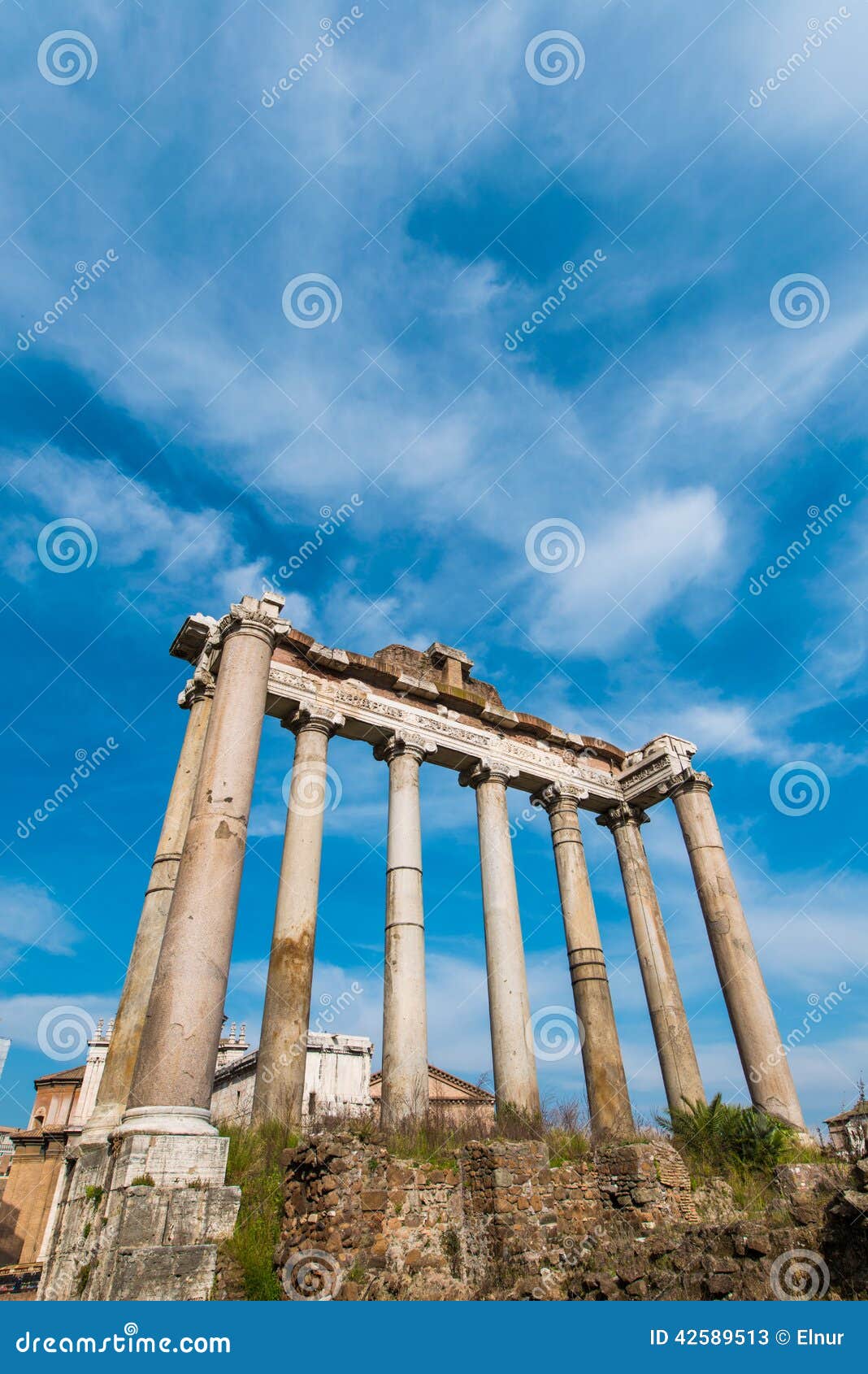 Ancient Rome ruines stock image. Image of history, historic - 42589513