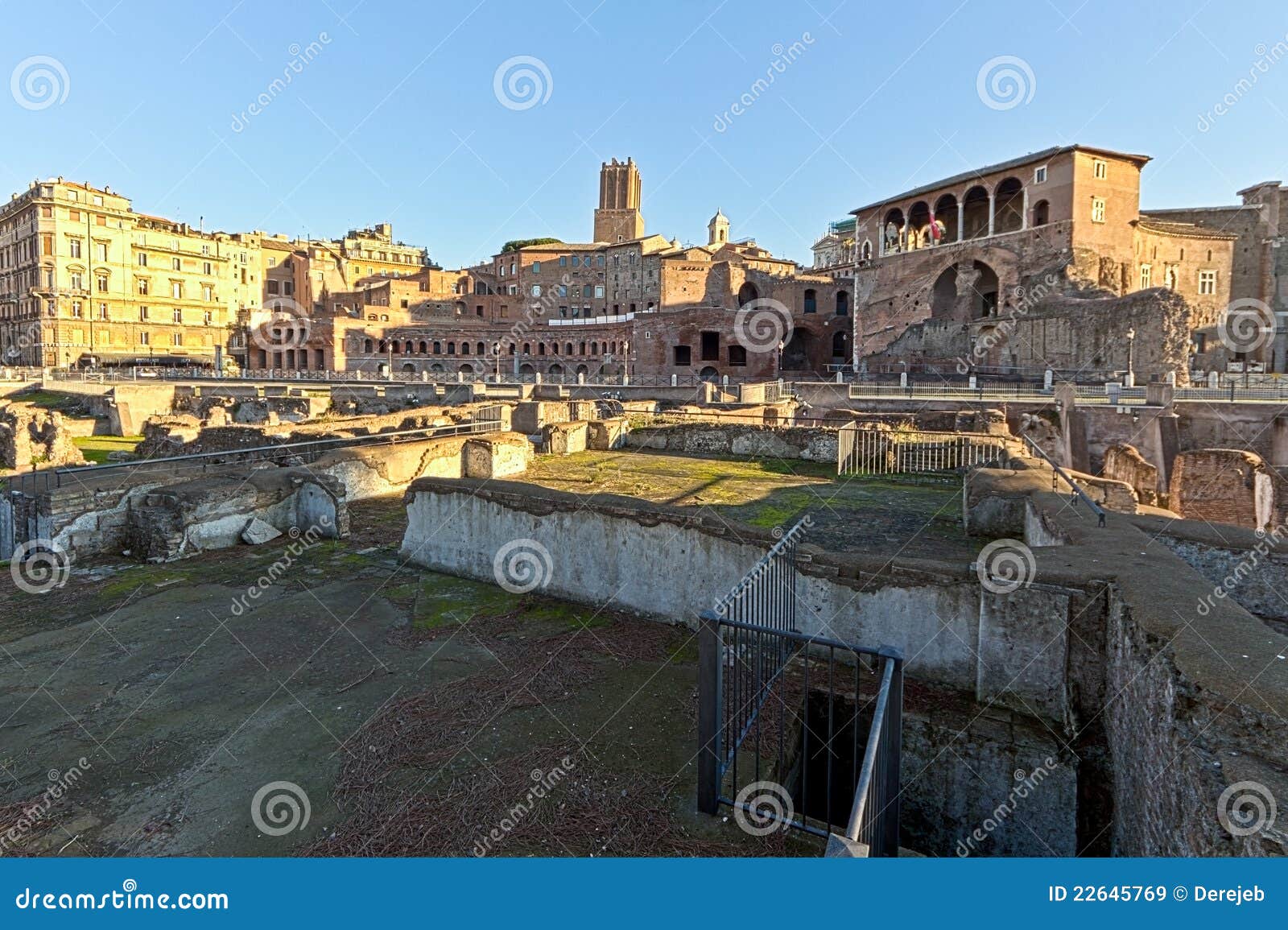 Ancient Rome Ruins stock image. Image of structure, town - 22645769