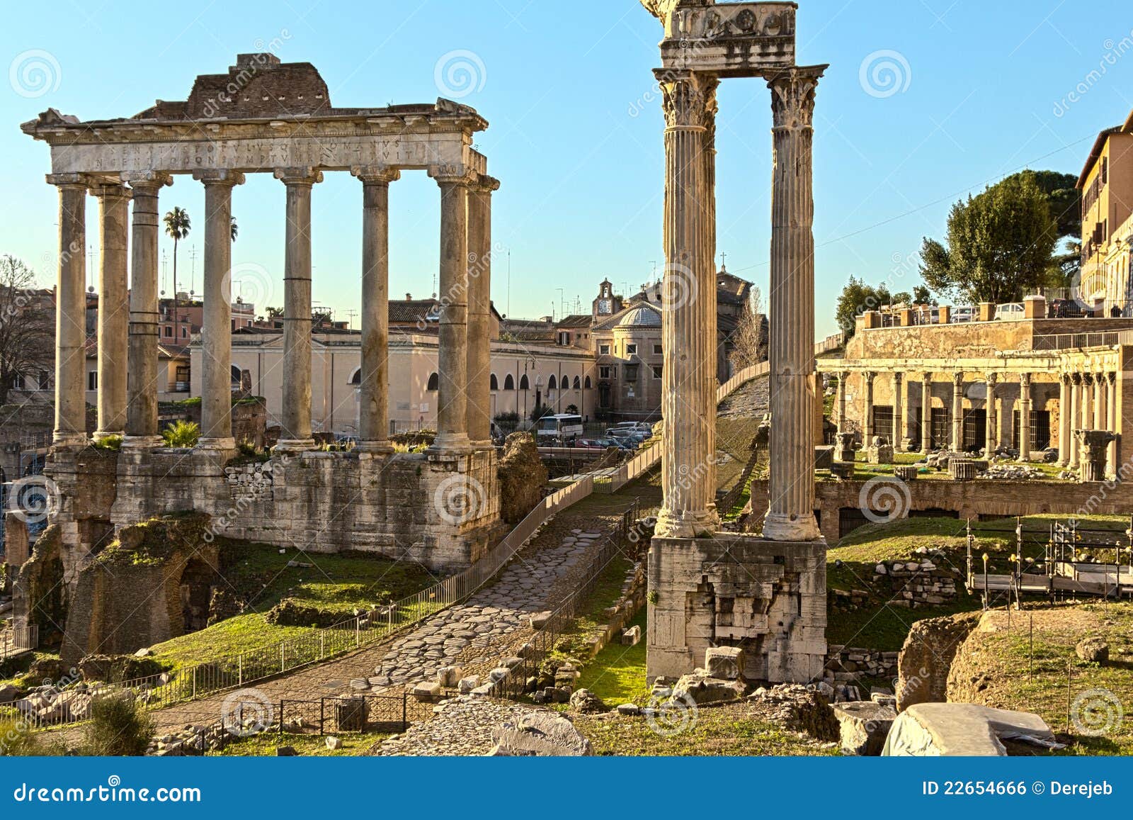 Ancient Rome Ruins stock photo. Image of vesta, rome - 22654666