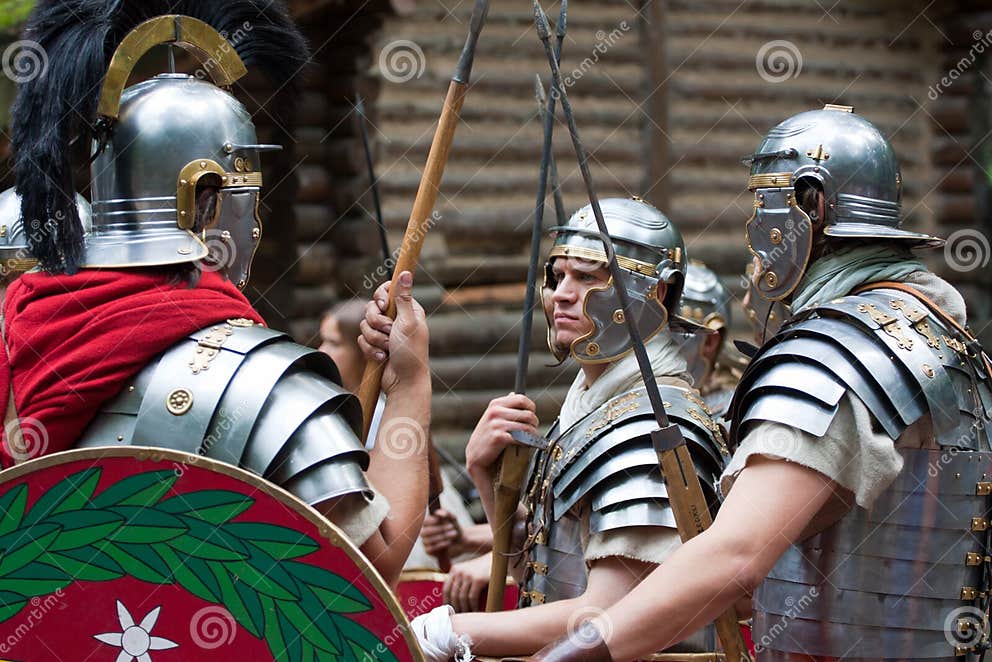 Ancient Rome soldiers editorial stock image. Image of history - 15850184