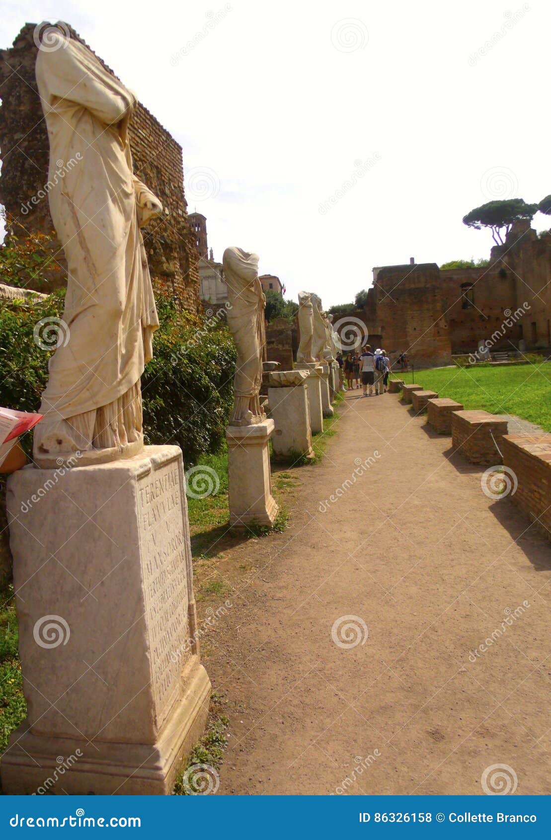 Ancient Rome Statues stock photo. Image of arch, brick - 86326158