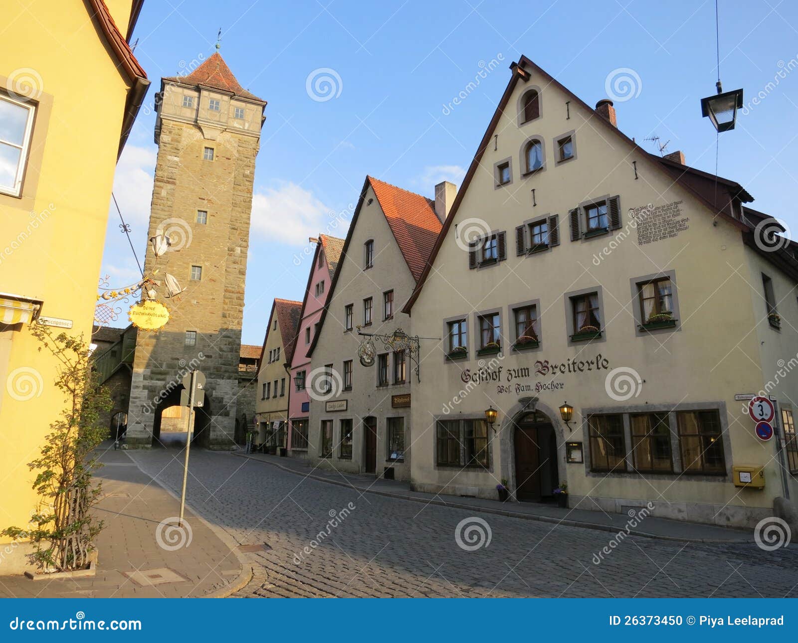 Ancient Rothenburg Ob Der Tauber Editorial Image - Image of residential ...
