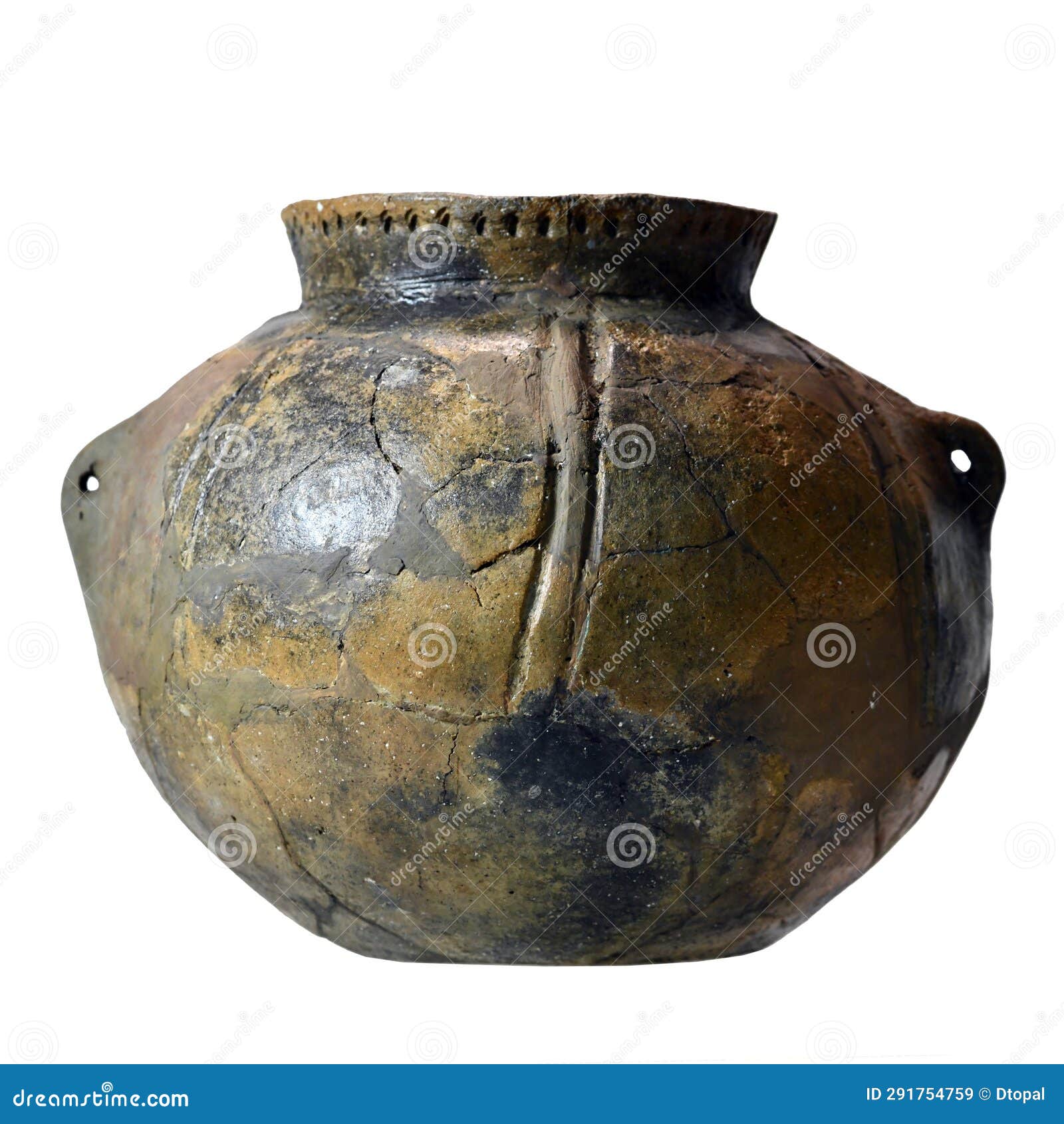 Ancient Round Ruined Dolmen In The Valley Of The River Jean, Monument ...