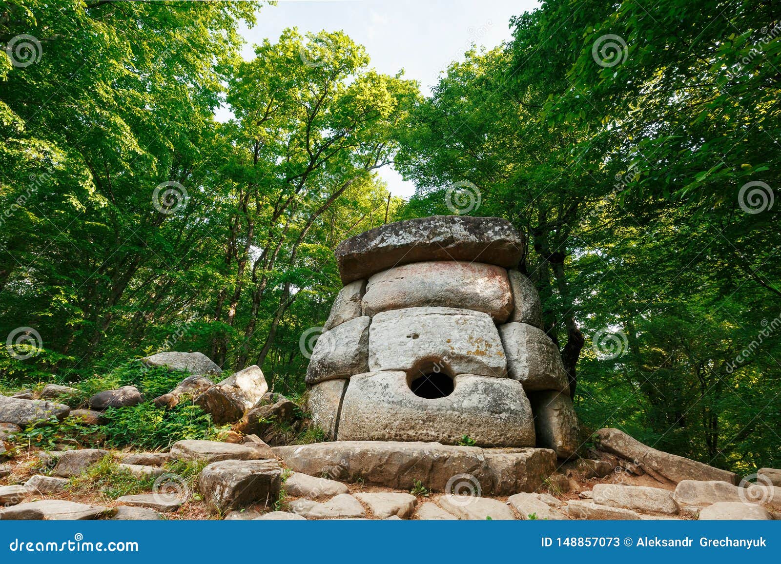 Ancient Round Compound Dolmen in the Valley of the River Jean, Monument ...
