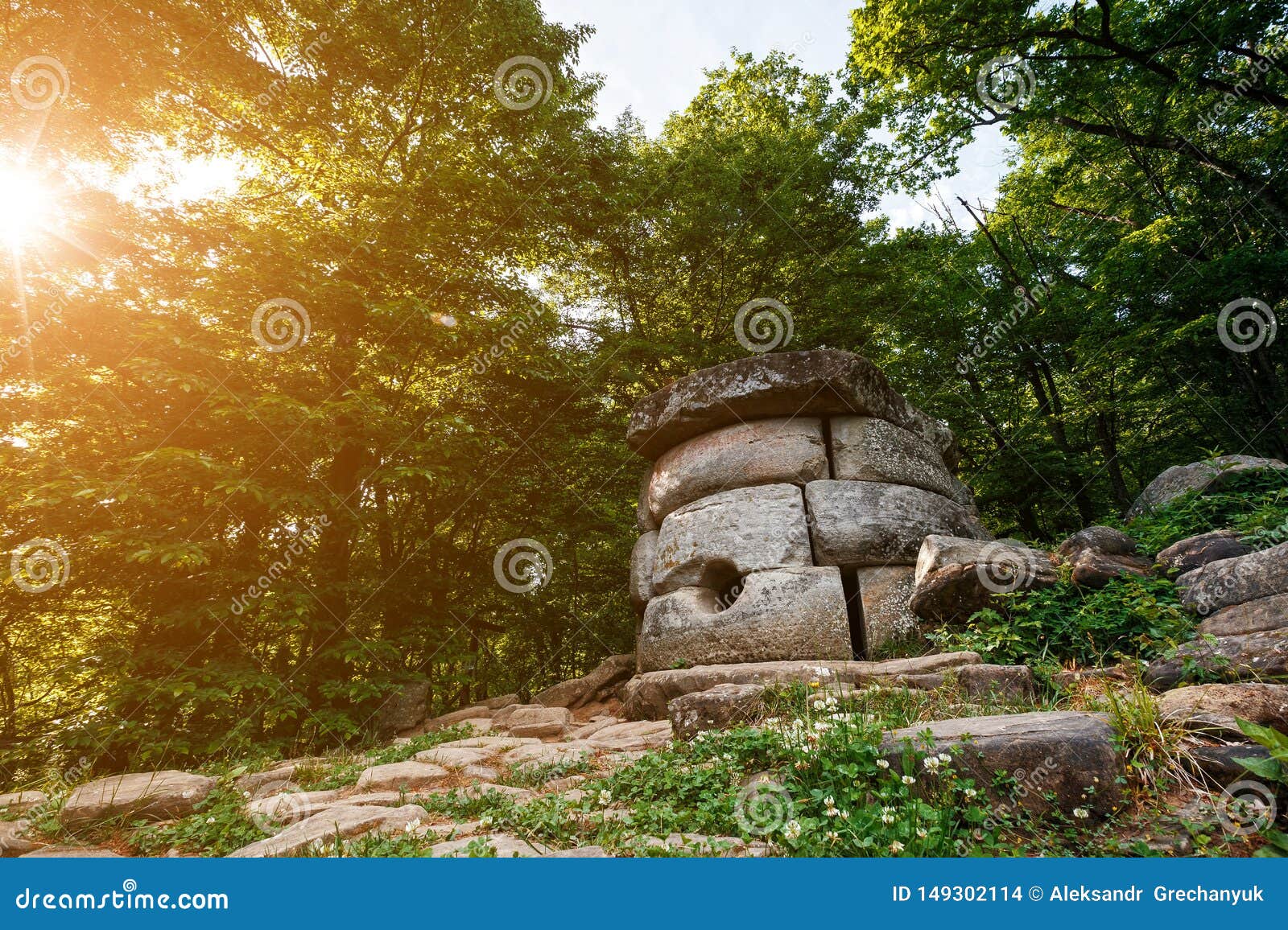 Ancient Round Compound Dolmen in the Valley of the River Jean, Monument ...