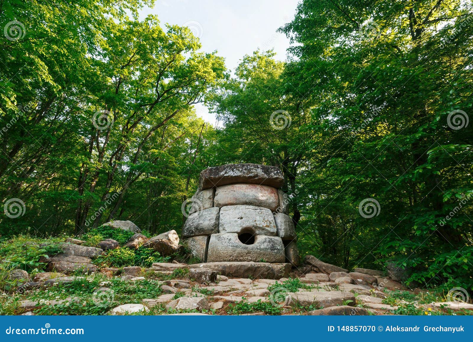 Ancient Round Compound Dolmen in the Valley of the River Jean, Monument ...