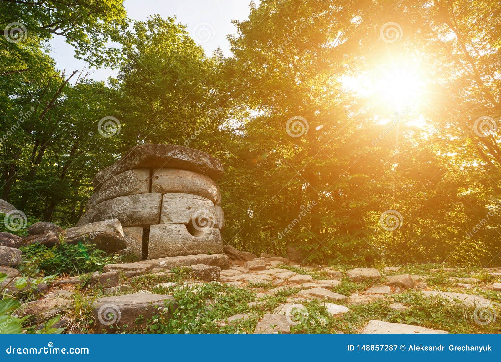 Ancient Round Compound Dolmen in the Valley of the River Jean, Monument ...