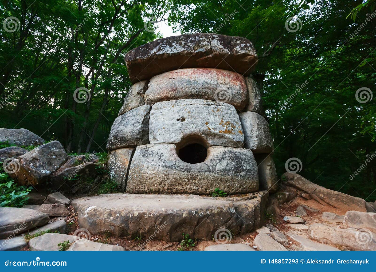 Ancient Round Compound Dolmen in the Valley of the River Jean, Monument ...