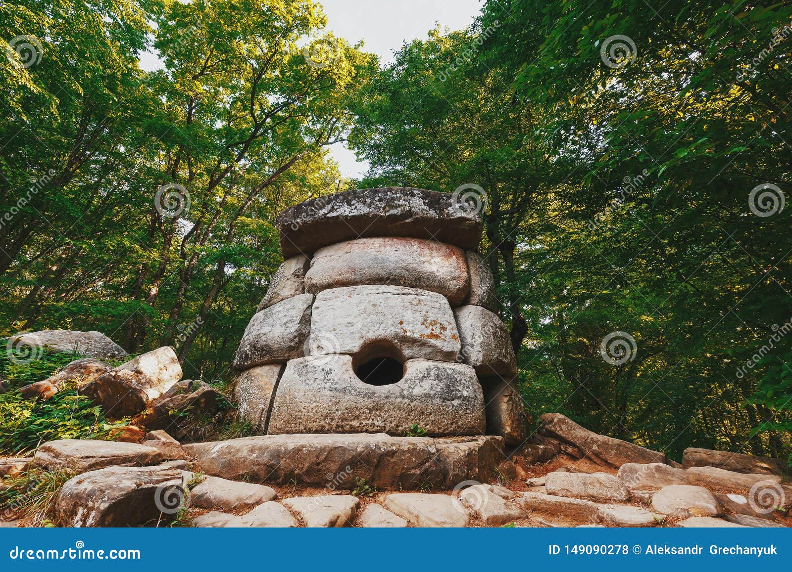 Ancient Round Compound Dolmen in the Valley of the River Jean, Monument ...
