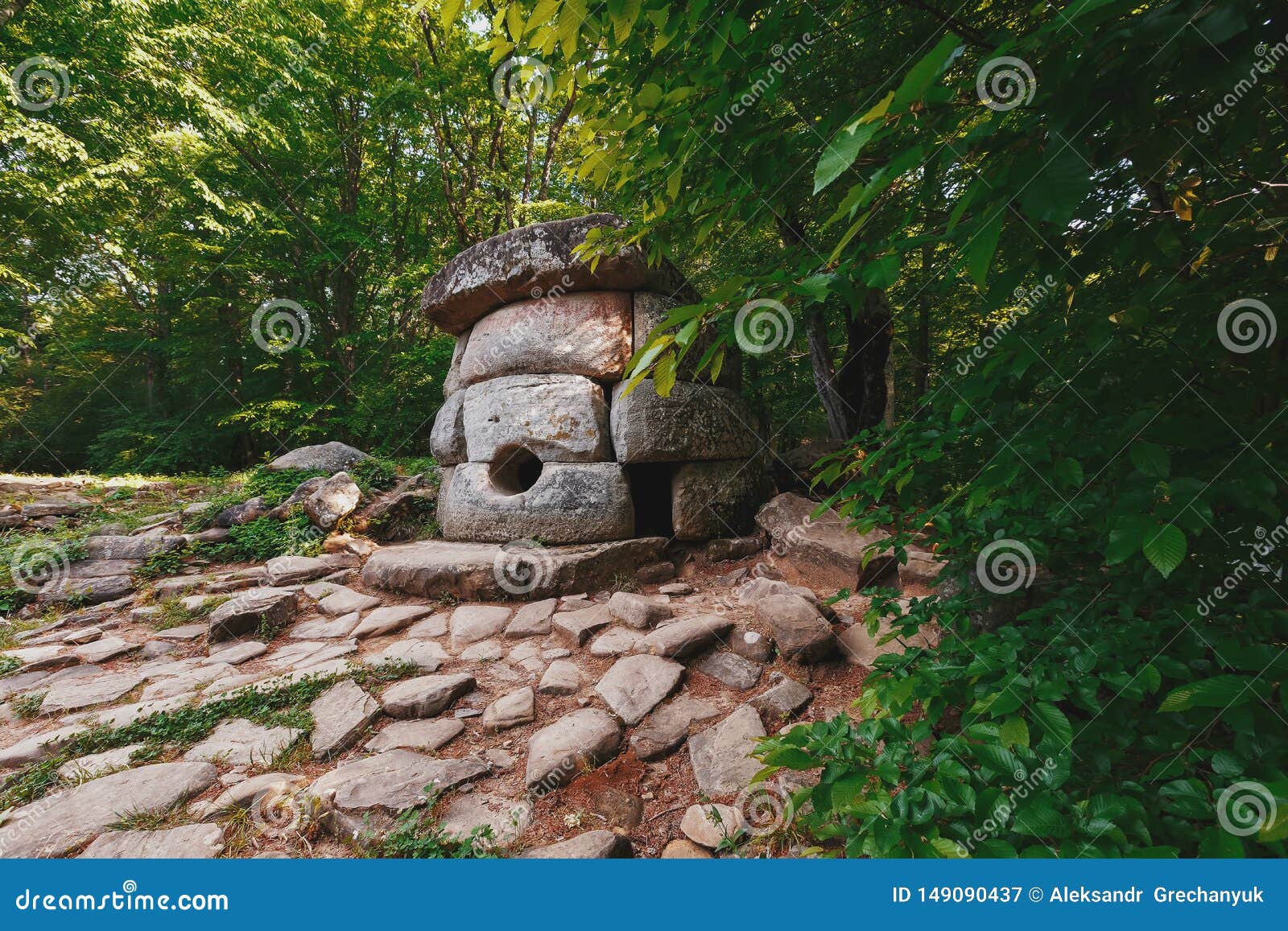 Ancient Round Compound Dolmen in the Valley of the River Jean, Monument ...