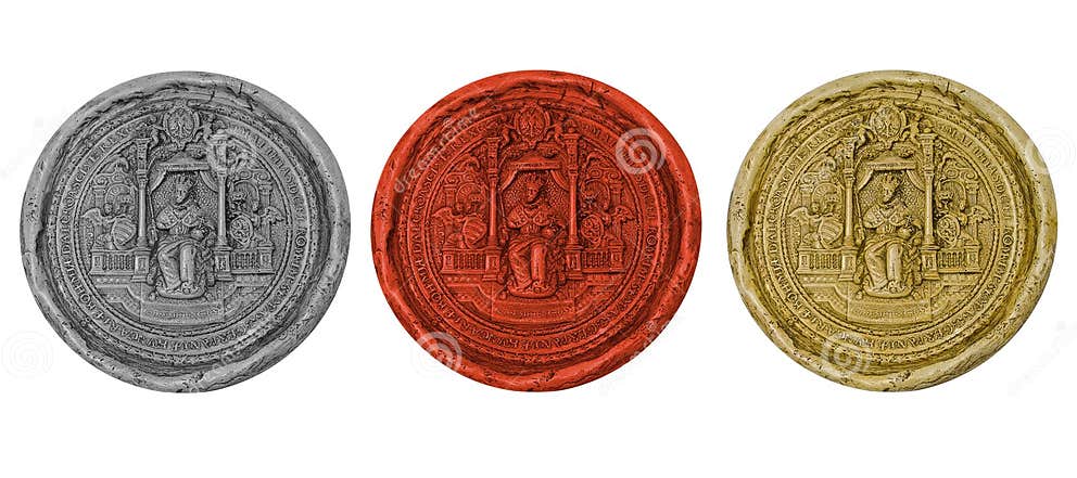 Ancient royal seals stock photo. Image of ancient, isolated - 10861924